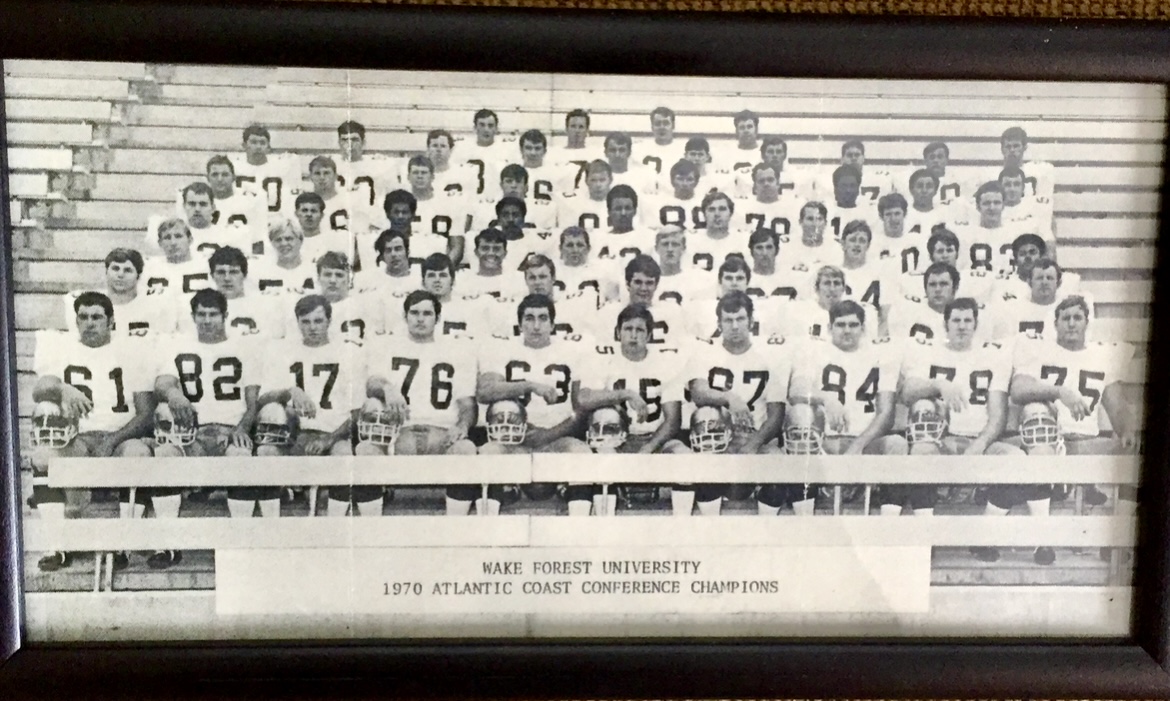 1970 WFU ACC Football Championship Team